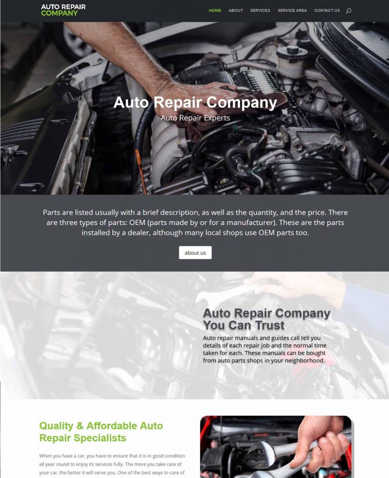 Auto Repair Websites